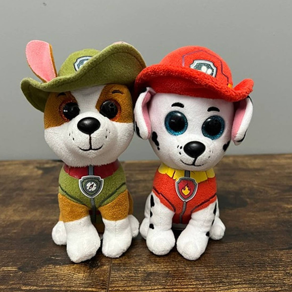 Paw Patrol | Toys | Ty Beanie Boos Paw Patrol Tracker Marshall Plush ...